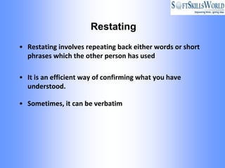 Listening skills | PPT