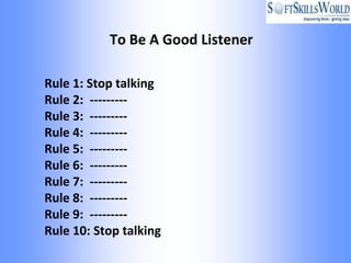 Listening skills | PPT