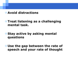 Listening skills | PPTX