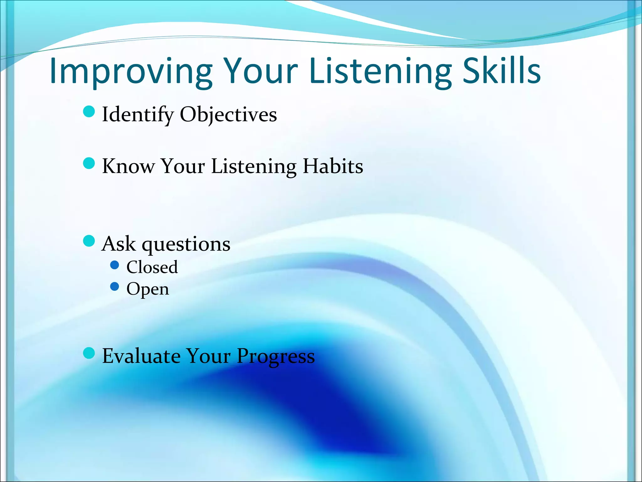Listening skills | PPT