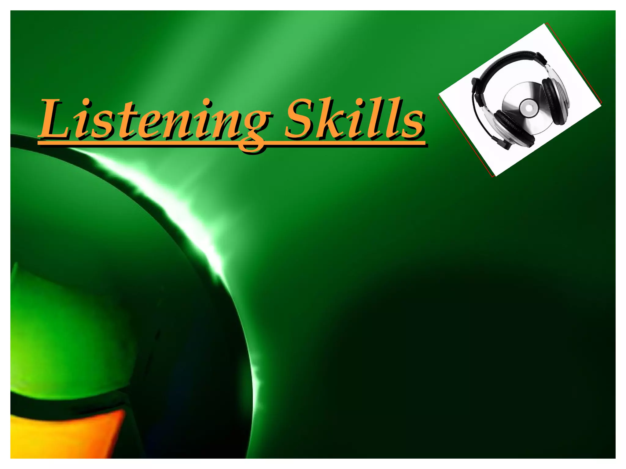 Listening skills | PPT