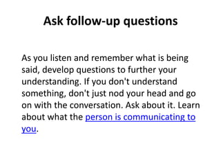 Listening skills | PPTX