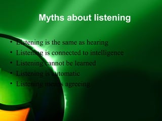 Listening skills | PPT