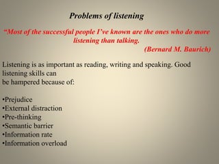 Listening skills | PPTX