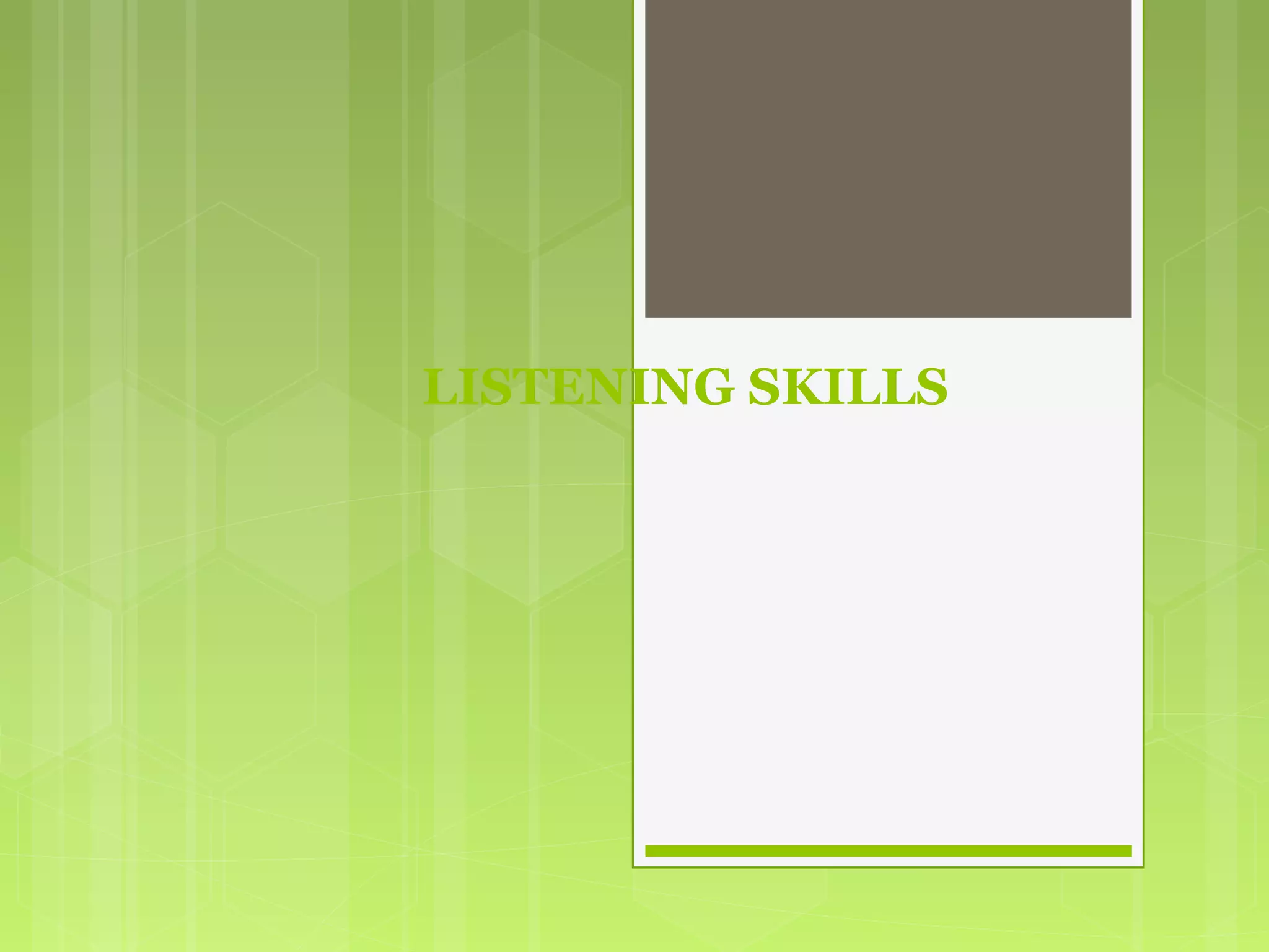 Listening skills | PPT
