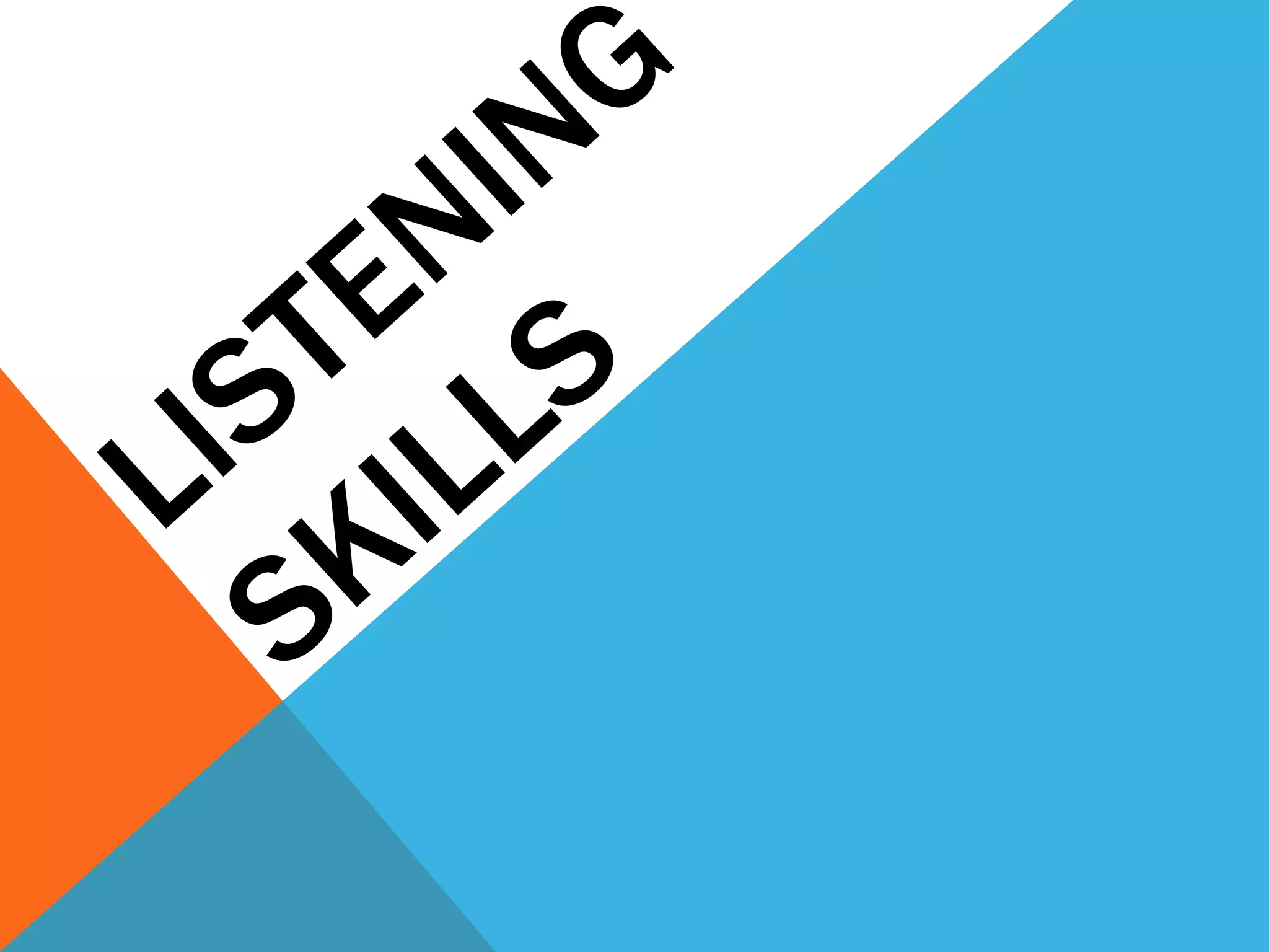 Listening skills | PPTX