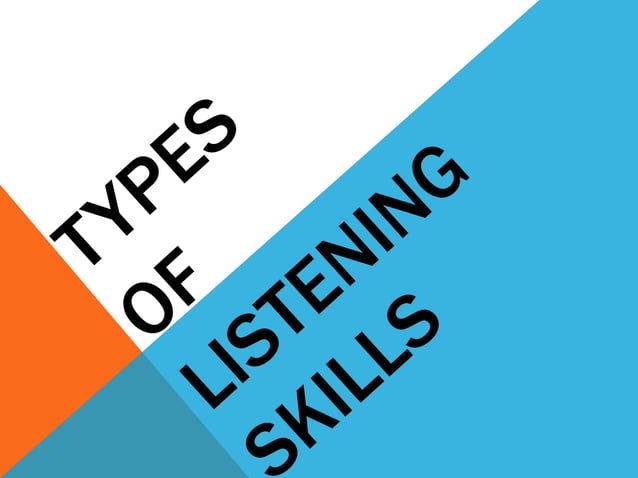 Listening skills | PPT