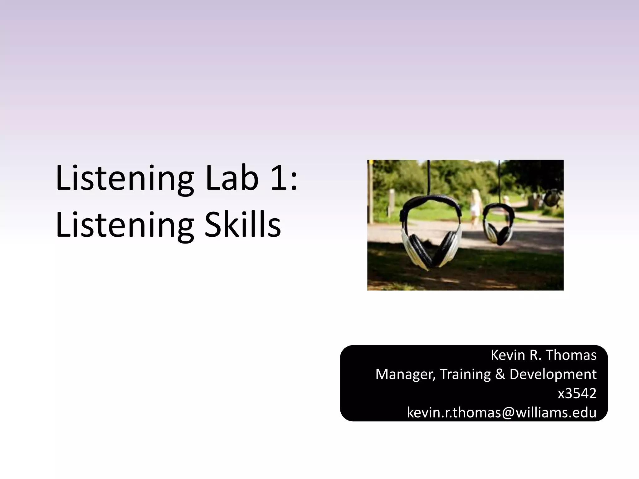 Listening Skills | PPT