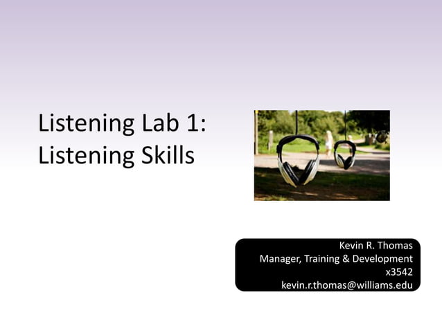 Listening Skills | PPT