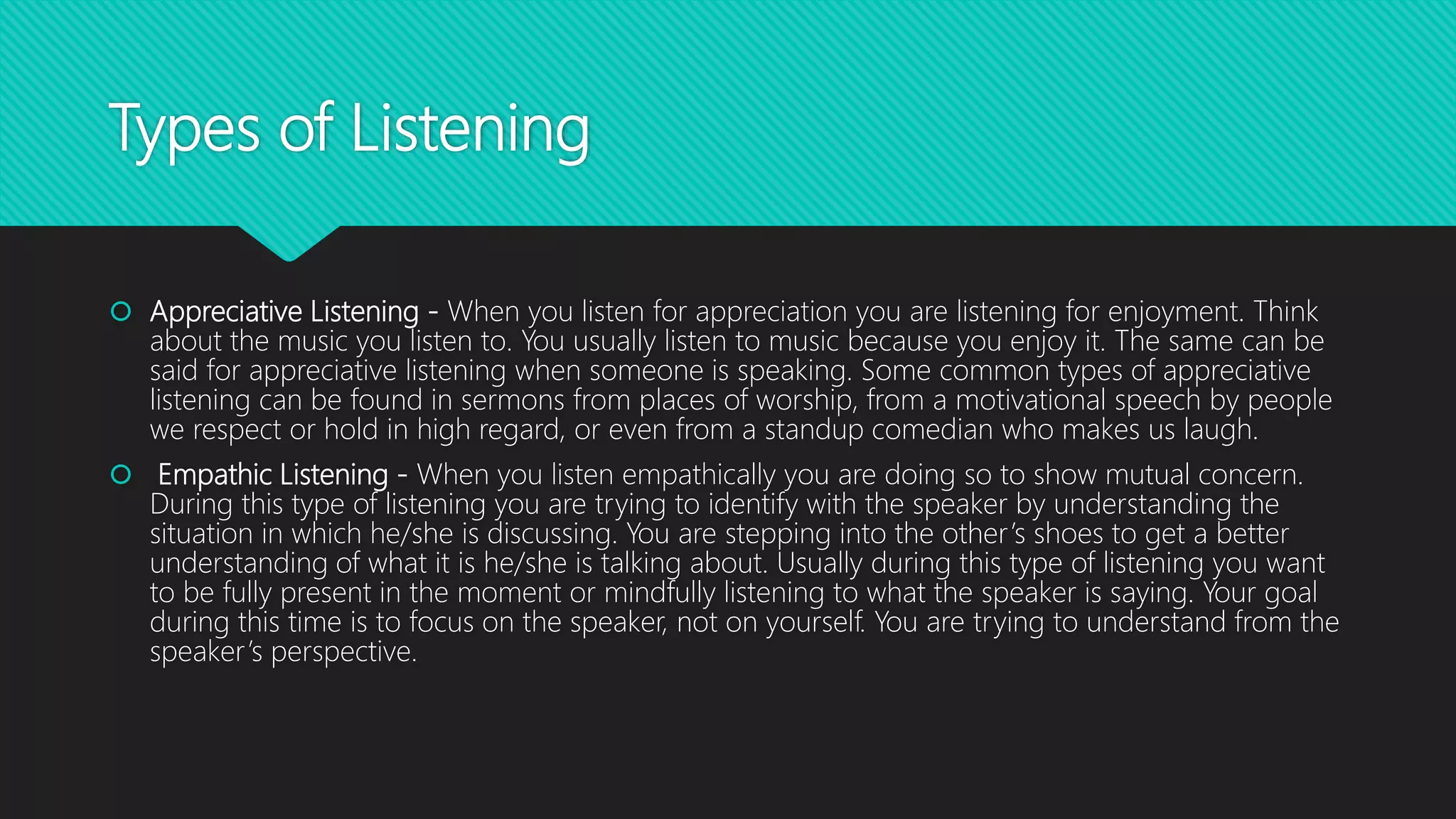Listening Skills | PPTX | Digital Audio | Computer Software and ...