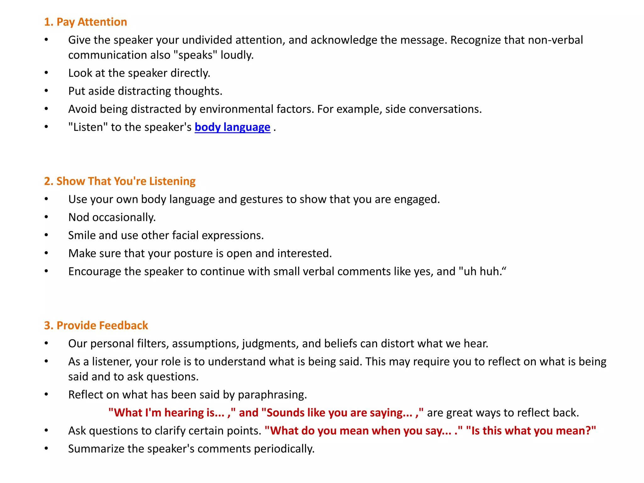 Listening skills; B.pharmacy 1 semester | PPTX