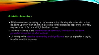 Listening skills is a Topic related to Communication Skills in English ...