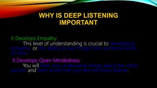 Listening skills is a Topic related to Communication Skills in English ...