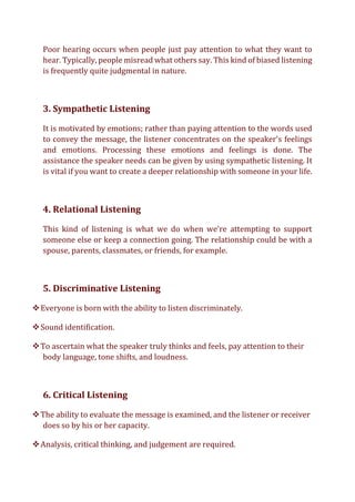 Listening Skills | PDF