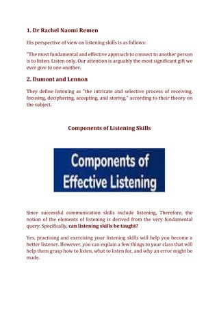 Listening Skills | PDF