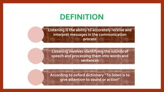 Listening skills | PPTX