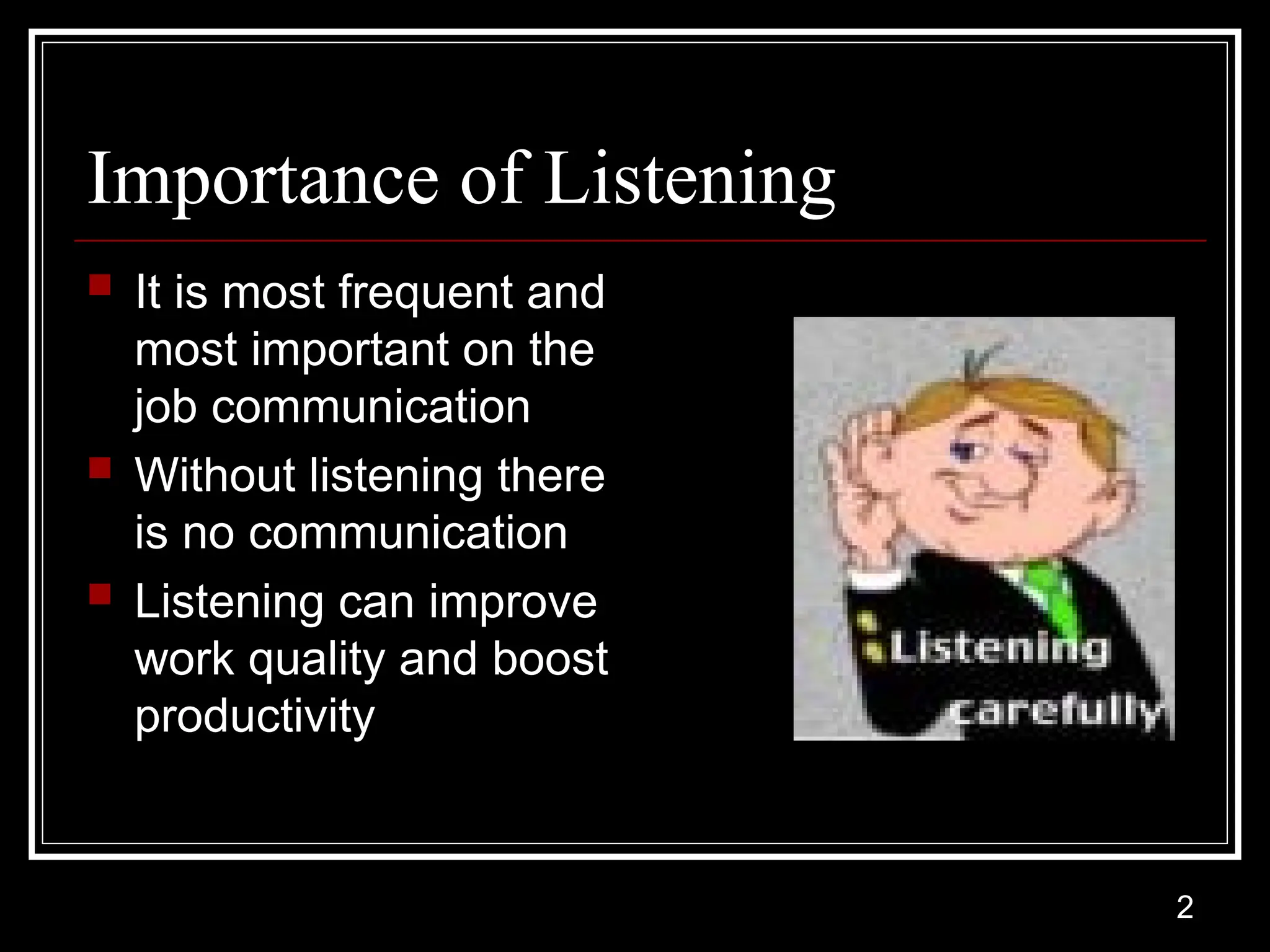 Listening Skills Powerpoint Presentation Ppt