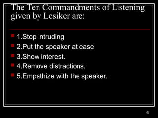 Listening Skills.powerpoint presentation | PPT