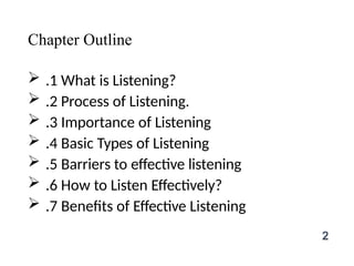 listening skills.pptx orgaiztaio psychology | PPTX