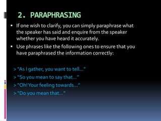 Listening skills by arjav vakharia | PPTX