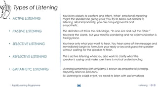 Listening skills - Prithvi Raj Vuppala | PPT