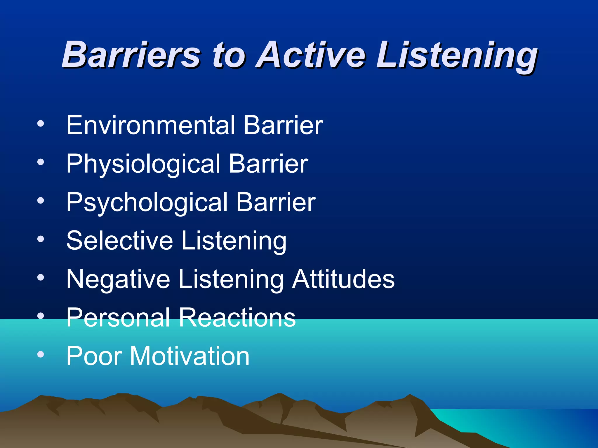 Listening skills (1) | PPT