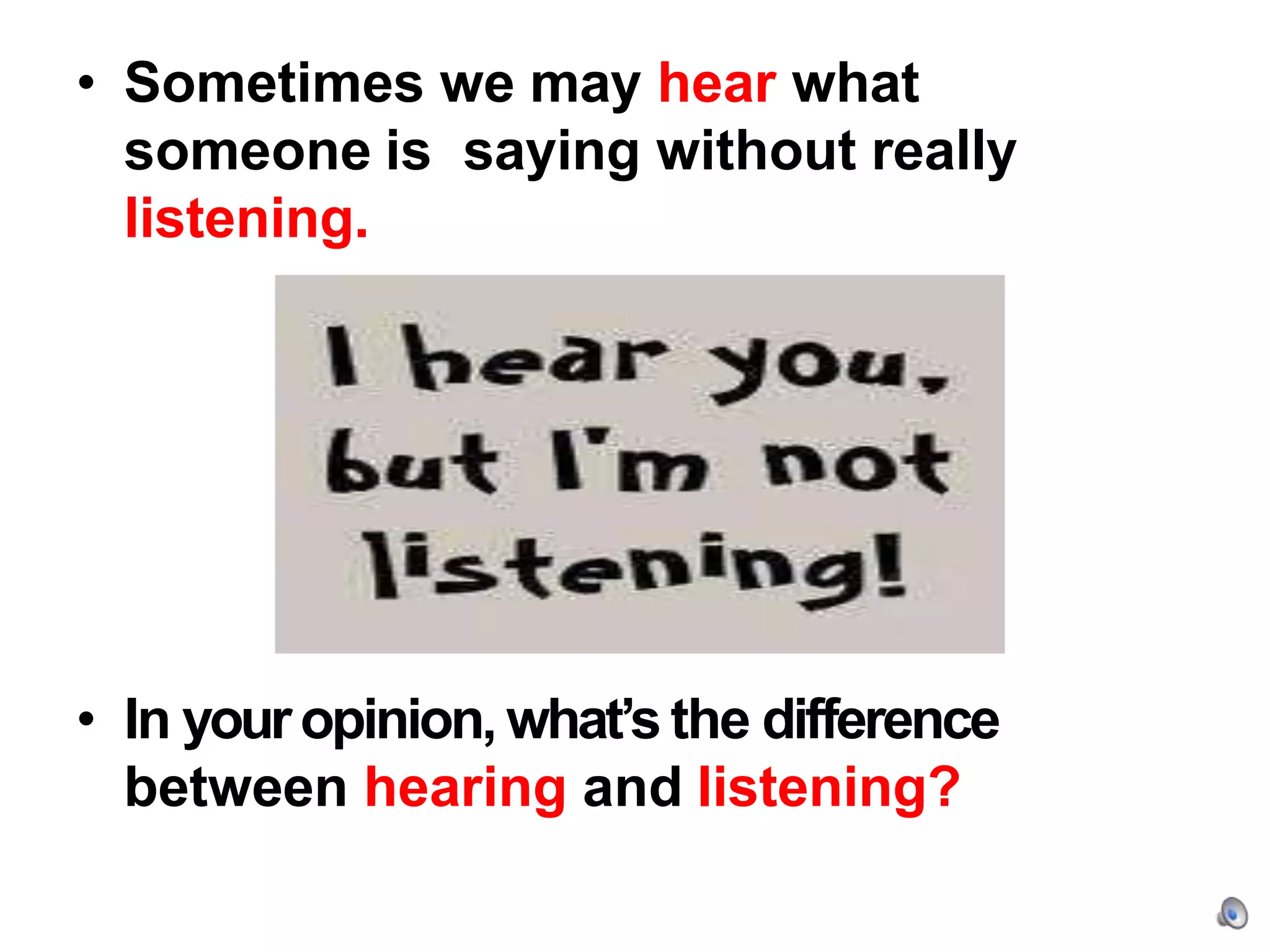 Listening skills active passive | PPTX