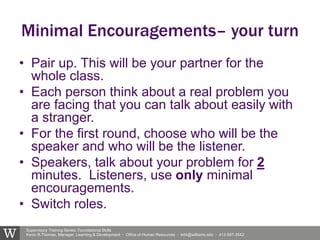 Listening skills for supervisors 2020 | PPTX