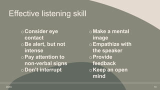 Listening Skills and Techniques of Effective Listening.pptx