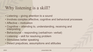 Listening Skills and Techniques of Effective Listening.pptx