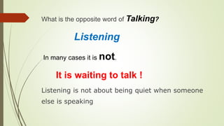 Listening skills | PPTX