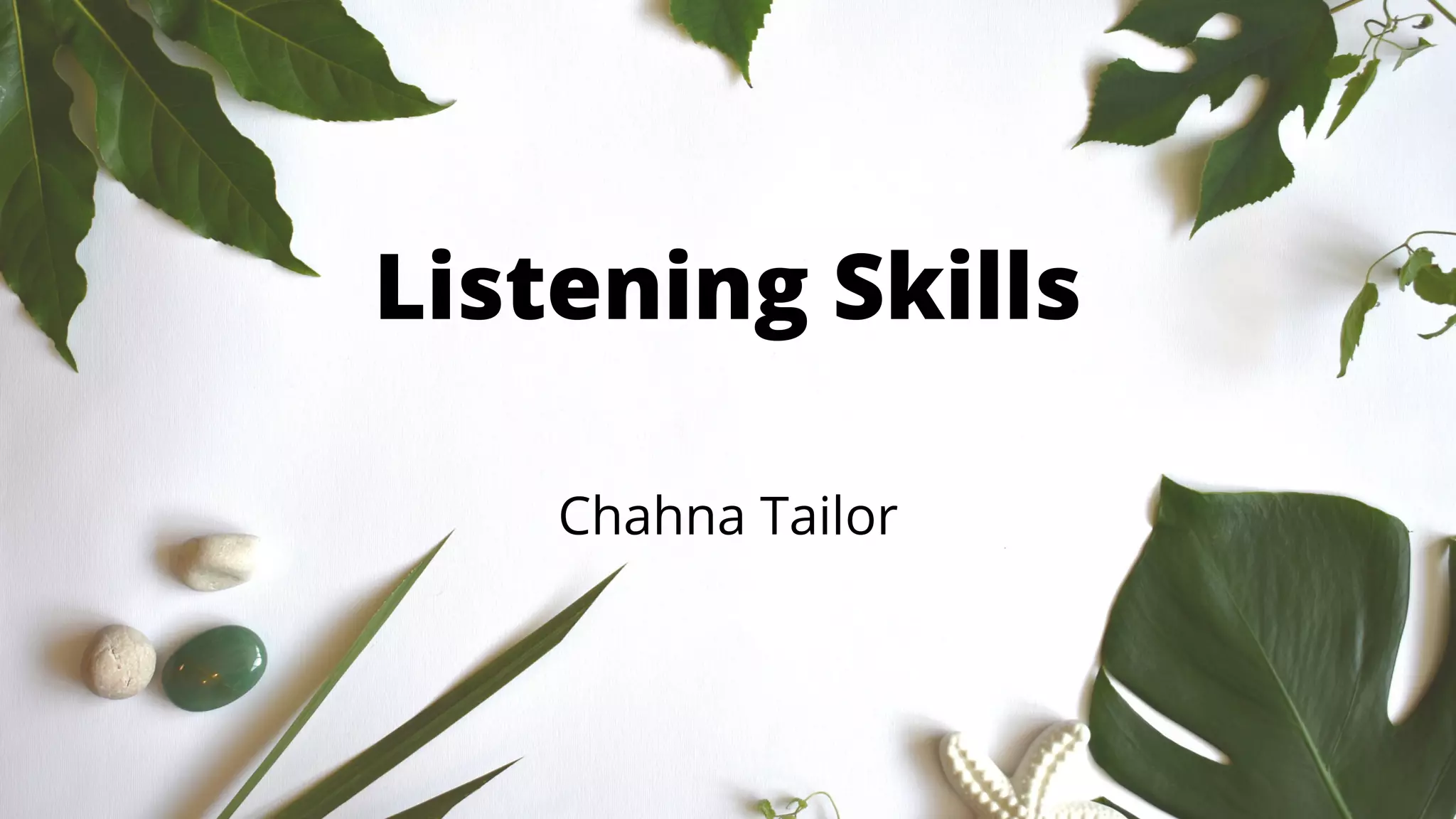 Listening skills presentation | PDF