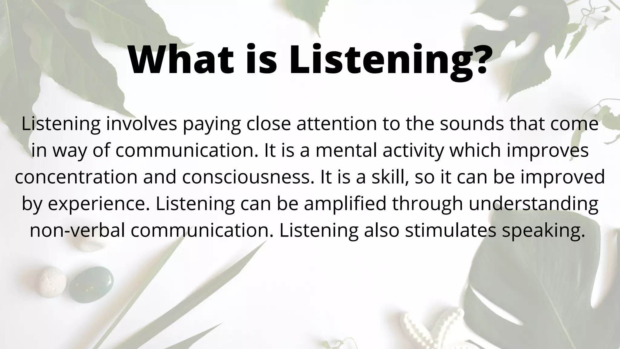 Listening skills presentation | PDF
