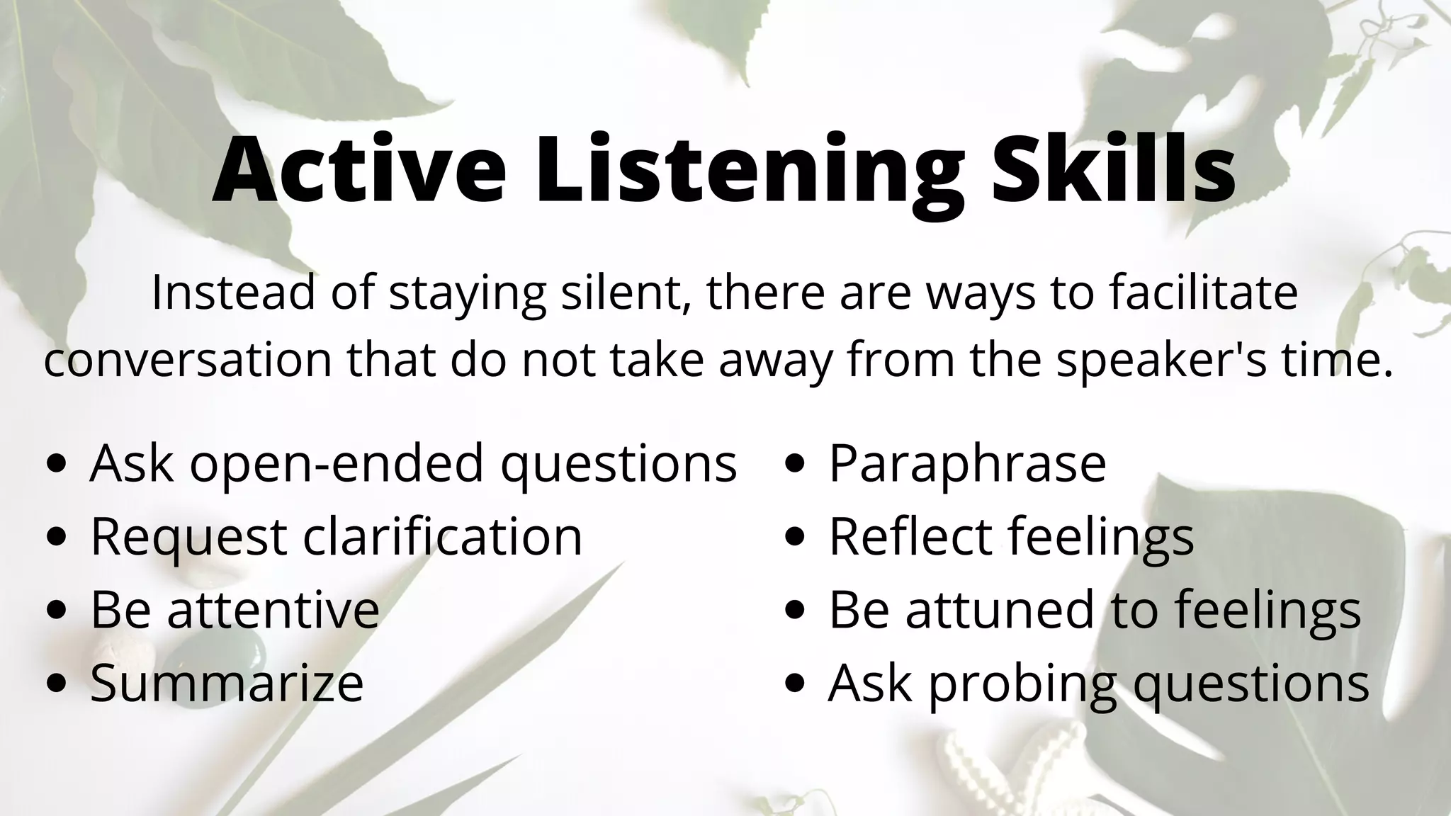 Listening skills presentation | PDF