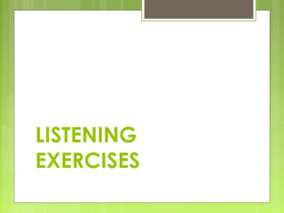 Listening skills teaching | PPT