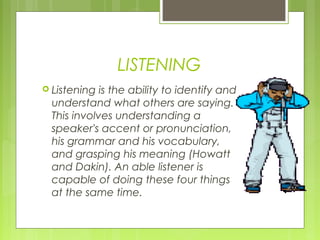 Listening skills teaching | PPT