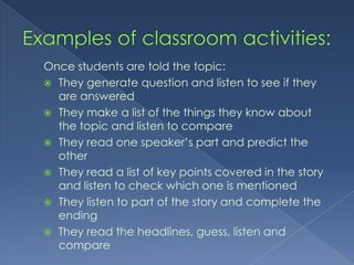 Listening & speaking part 1 | PPTX