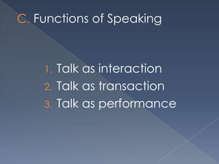 Listening & speaking part 2 | PPTX | Homework and Study | Education