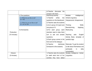 Listening speaking LP (Year 3) | DOC