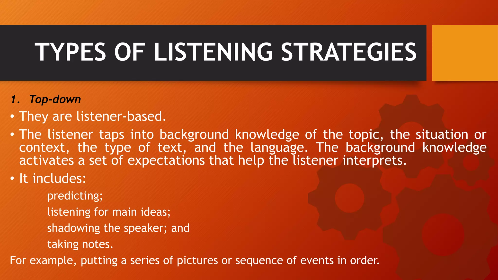 Listening Strategies Based on Levels of Difficulty of.pptx