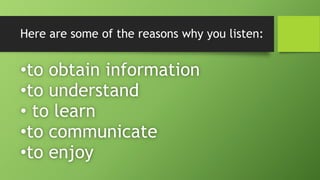 Listening Strategies based on Purpose of the text.pptx