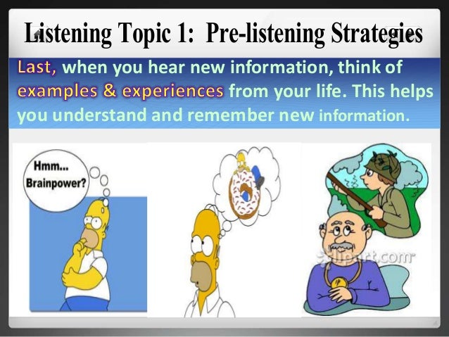 Listening strategy guide