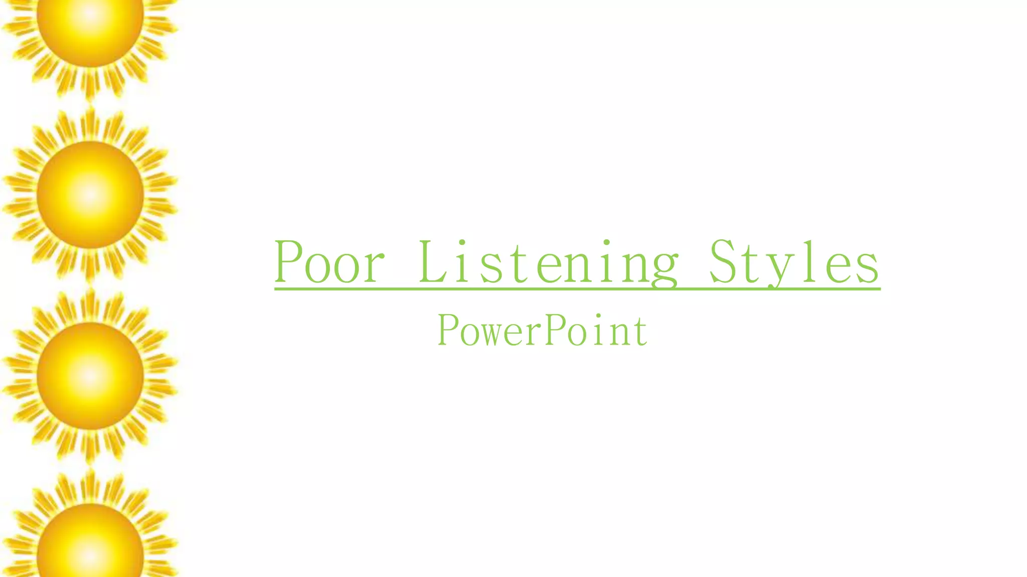 Listening styles | PPTX