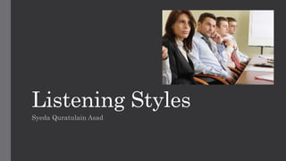 Listening styles | PPT