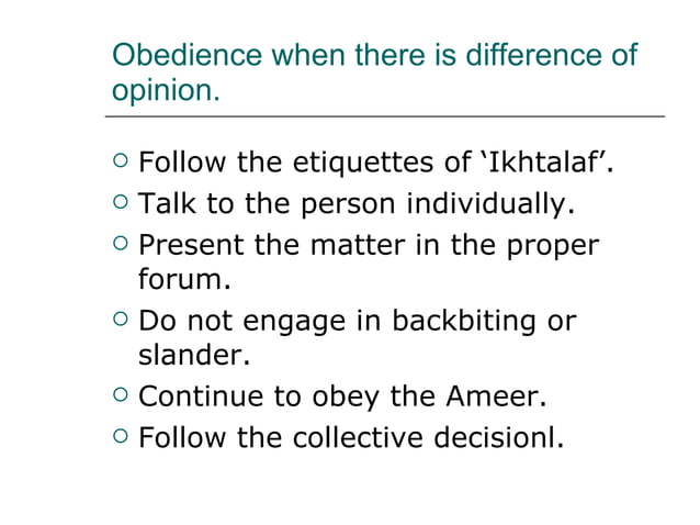 Listeningt and obeying the leader in Islam | PPT | Islam | Religion ...