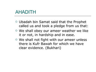 Listeningt and obeying the leader in Islam | PPT