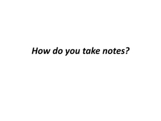 Listening & taking notes | PPT