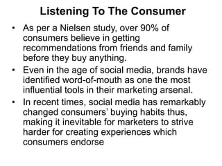 Listening To The Consumer.pptxasasasasas | PPTX