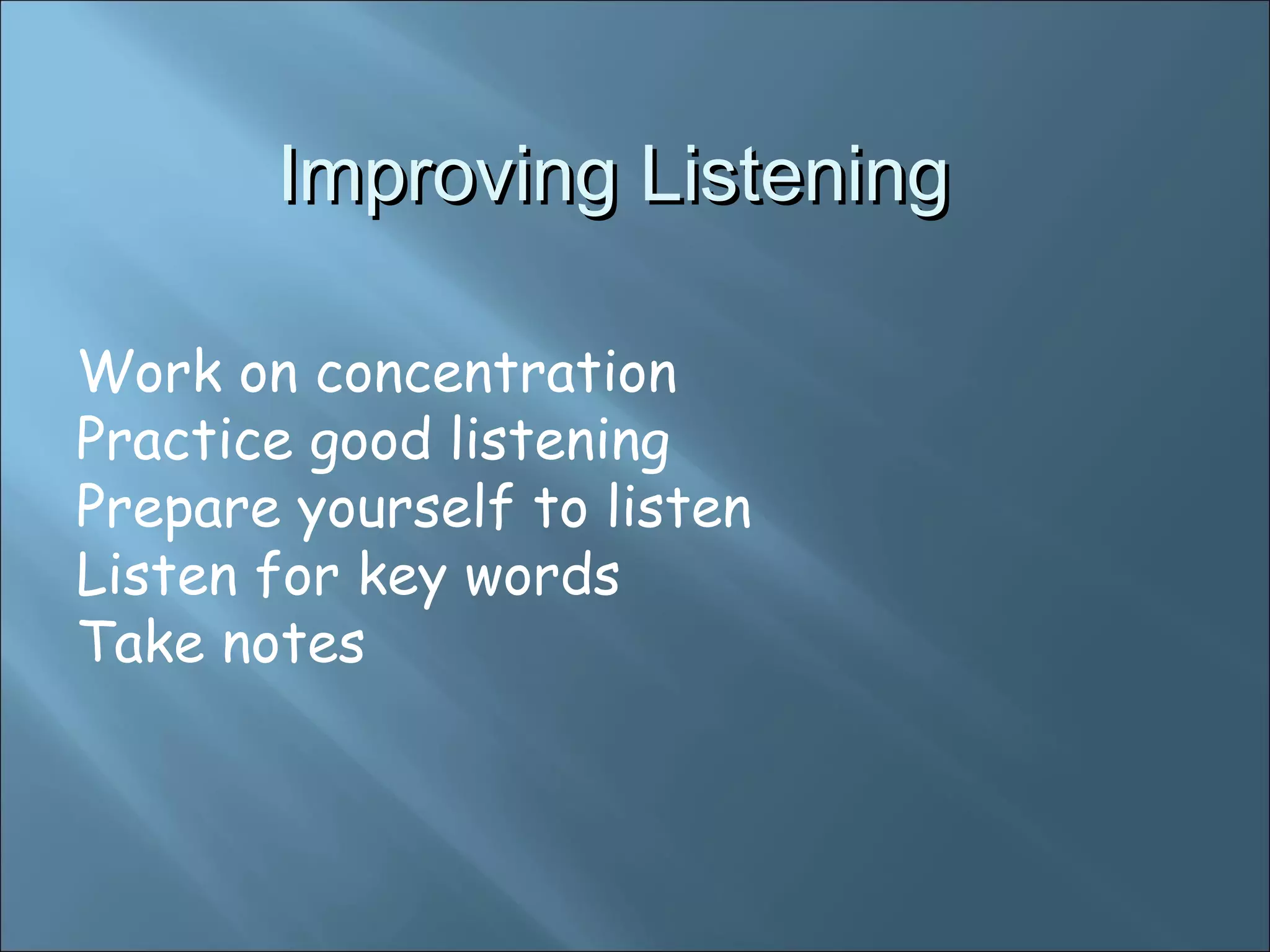 LISTENING VS HEARING | PPT
