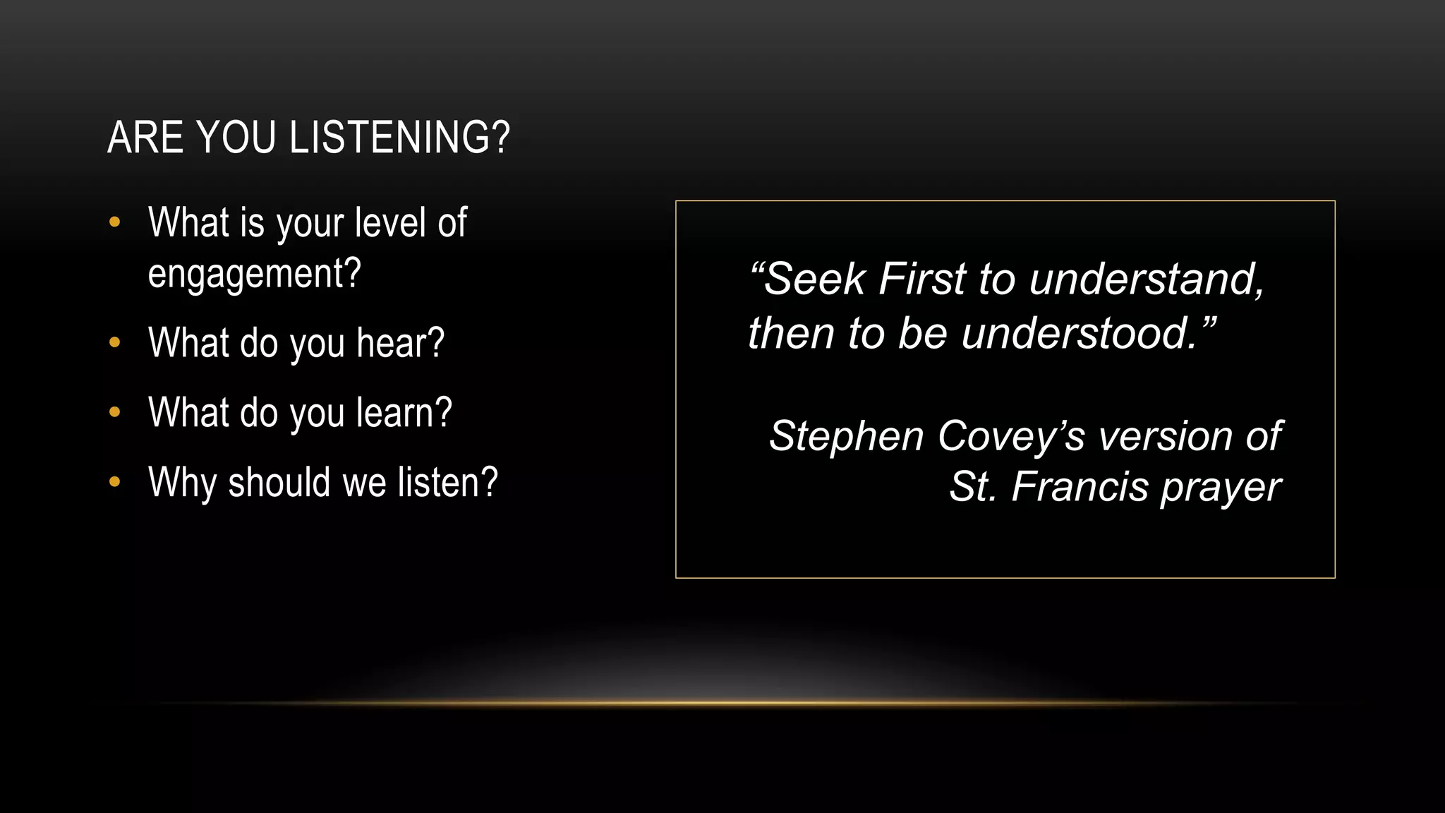 Listening with empathy | PPT